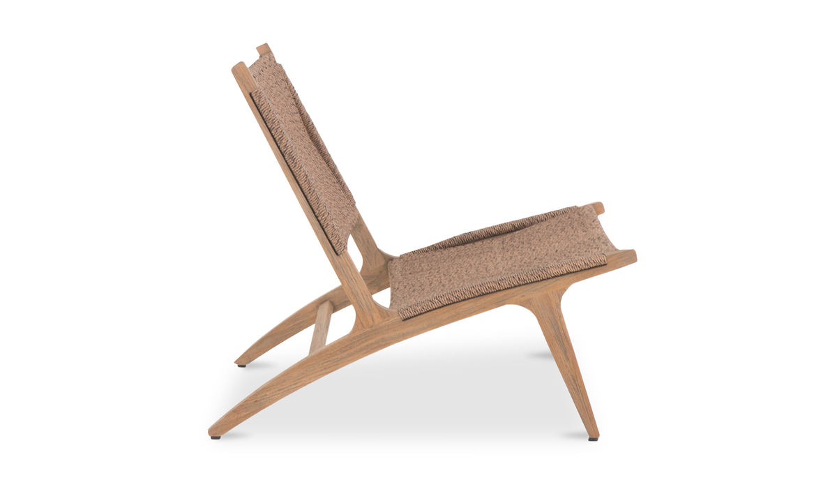 Palma Outdoor Lounge Chair - Warm Brown – Kleur Design
